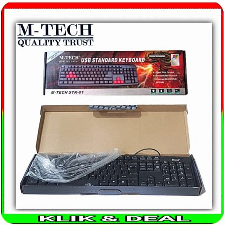 Jual Keyboard Usb Standar Stk01 Original M TECH Shopee Indonesia