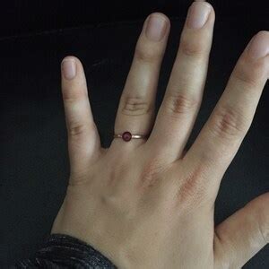 Ruby Ring Gold Ruby Ring Ruby Stacking Ring July Birthstone