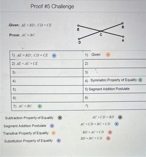 Solved Given AE BD CD CE Prove AC BC Subtraction Rroperty Chegg