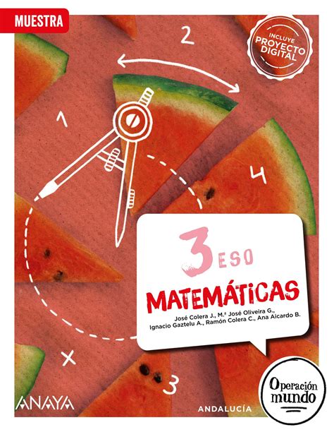 Operación Mundo Matemáticas 3 Eso Muestra By Grupo Anaya Sa Issuu