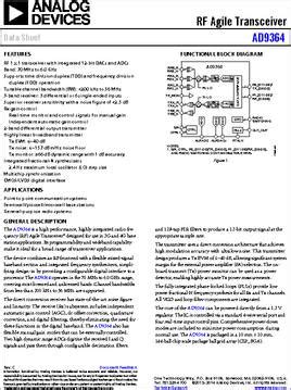 AD FMCOMMS4 EBZ Datasheet ADIsnbsp AD9361 Is A High Performance Highly