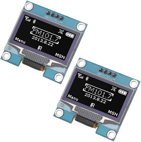 Dollatek 2pcs 13″ Iic I2c Serial 128×64 Ssh1106 Oled Lcd Display Lcd Module For Arduino Avr Pic