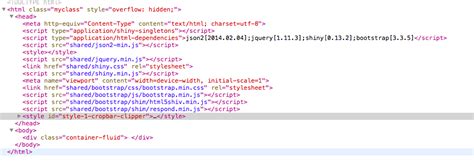 R Add Class To Tag At Beginning Of Page In Shiny App Stack Overflow