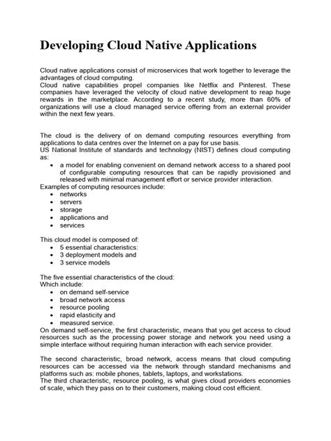 developing cloud native applications pdf cloud computing software as a service