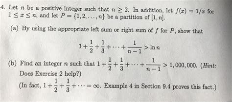 Solved Let N Be A Positive Integer Such That N Chegg Com