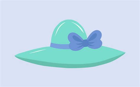 파란 여자의 여름 바닷가 모자 와 A 파란 활 밝은 배경에 벡터 스톡 일러스트 0명에 대한 스톡 벡터 아트 및 기타 이미지 0명 Animated Feature Film