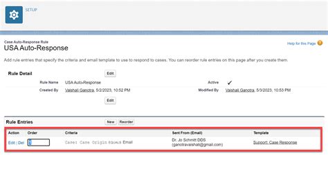 How To Set Up Case Auto Response Rule In Salesforce Salesforce Faqs