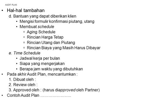 Detail Contoh Audit Plan Koleksi Nomer 21
