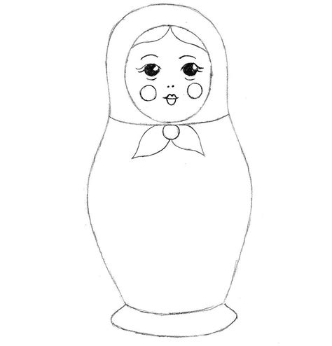 Лицо Матрешки Шаблон 70 фото