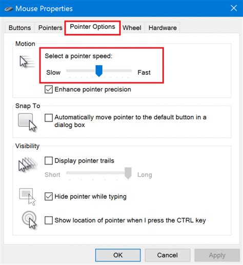 Windows 10 How To Change The Mouse Settings