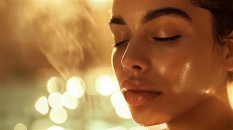 Premium Photo Woman In Luxurious Spa Towel On Head Closeup Portrait