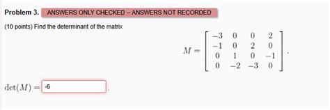 Solved Problem 3answers Only Checked ﻿answers Not