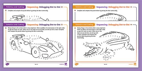 grade 2 robotics and debugging dot to dot teacher made