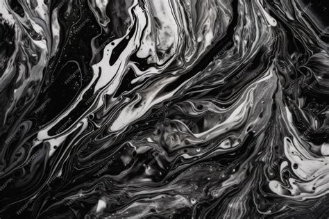 Premium Ai Image Monochromatic Abstract Art Of Swirling Liquid