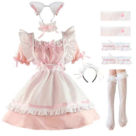 Buy Lisanek Maid Outfit Anime Cosplay Lolita Maid Dress French Maid