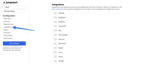 Integrations Jumpstart Pro