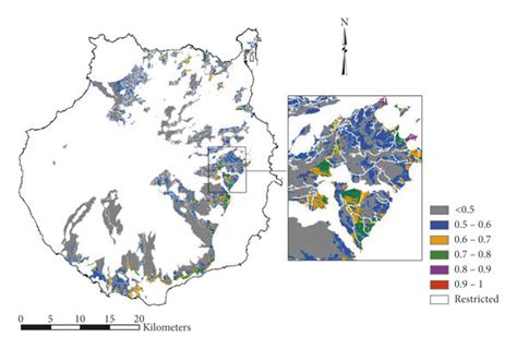 Wind Suitability Map Equal Weights Criterion Download Scientific Diagram