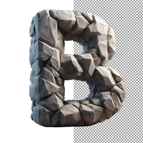 Premium Psd Dimensional Typography Isolated 3d Letter On Png Background