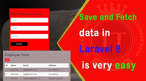 Laravel 8 Save Data To Database Laravel 8 Tutorial Youtube