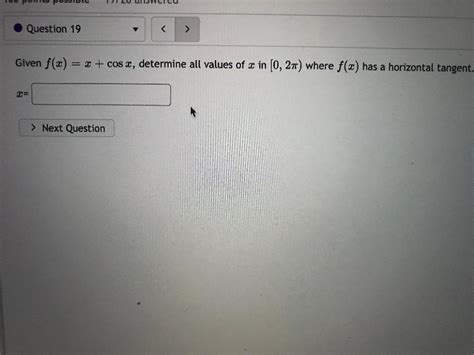 Solved Given F X X Cosx Determine All Values Of X In Chegg Com