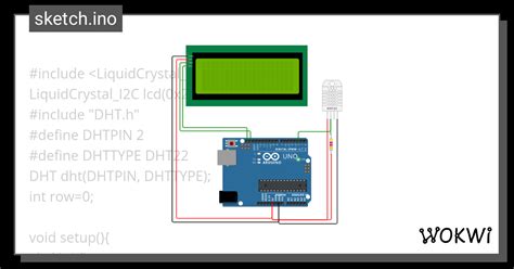 溫度 20 4 Wokwi Esp32 Stm32 Arduino Simulator