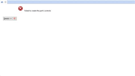 error failed to create the part s controls portal