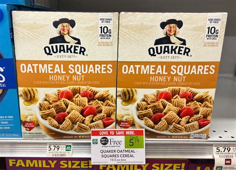 Quaker Oatmeal Squares Cereal Just 2 40 At Publix Iheartpublix