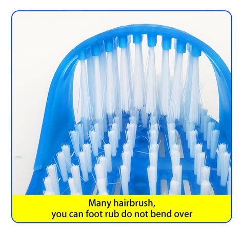 Badu Bg Пластмасова баня Душ Масаж на краката Чехли Обувки за баня Четка Пемза Скрубер за крака