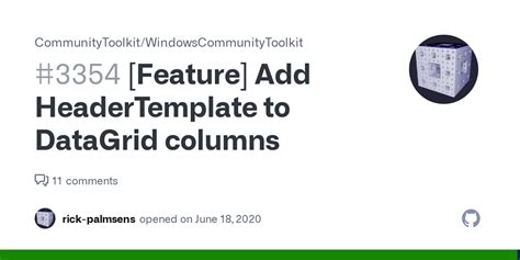 Feature Add Headertemplate To Datagrid Columns · Issue 3354