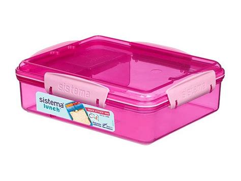Sistema Snack Attack Duo Lunch 975ml Pink Billig