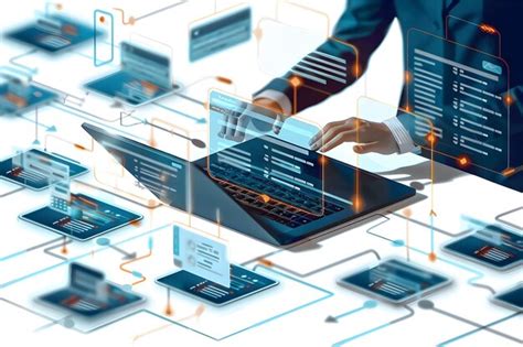 Premium Photo Automated Document Workflow Systems Depict The Efficiency Of Automated Document