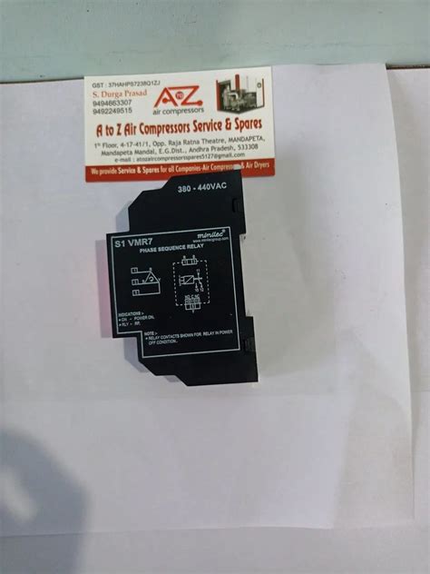 3 Phase Sequence Relay At Best Price In Mandapeta By A To Z Air Compressors Service Spares