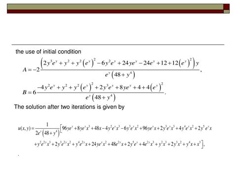 Ppt Modified Variational Iteration Method For Partial Differential Equations Using Mas