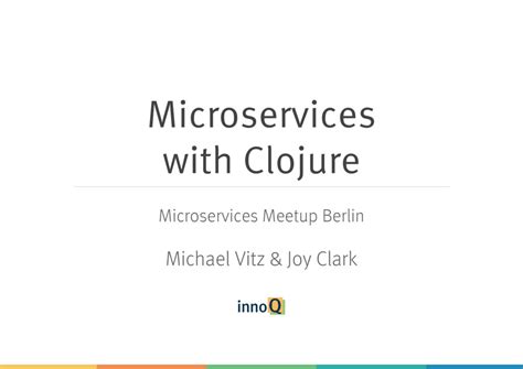 Microserviceswithclojurepdf Speaker Deck
