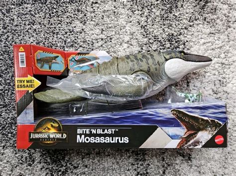 Jurassic World Rebirth Bite N Blast Mosasaurus Action Figure Toy Park