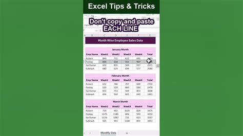 don t copy and paste in excel‼️instead use amazing trick exceltips