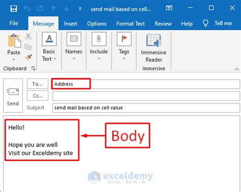 Automatically Send Emails From Excel Based On Cell Content 2 Methods