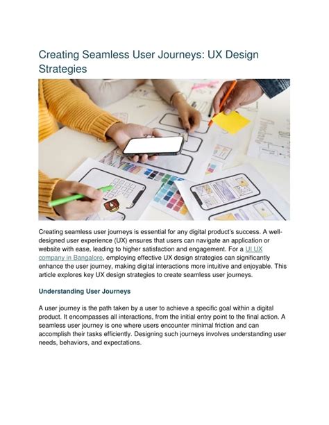 Ppt Creating Seamless User Journeys Ux Design Strategies Powerpoint Presentation Id13289530