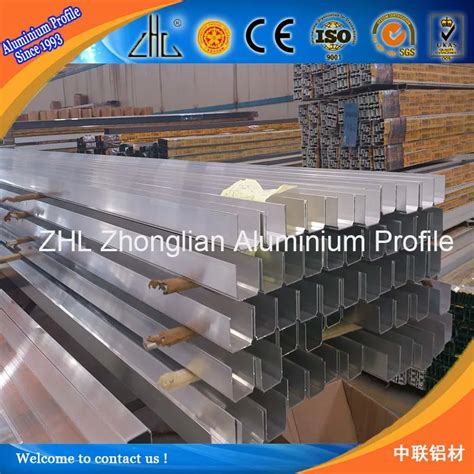 핫 좋은 모리셔스 알루미늄 바 창문 및 문에 대한 프로필 U 모양 알루미늄 압출 프로파일 널리 알루미늄 U 프로필