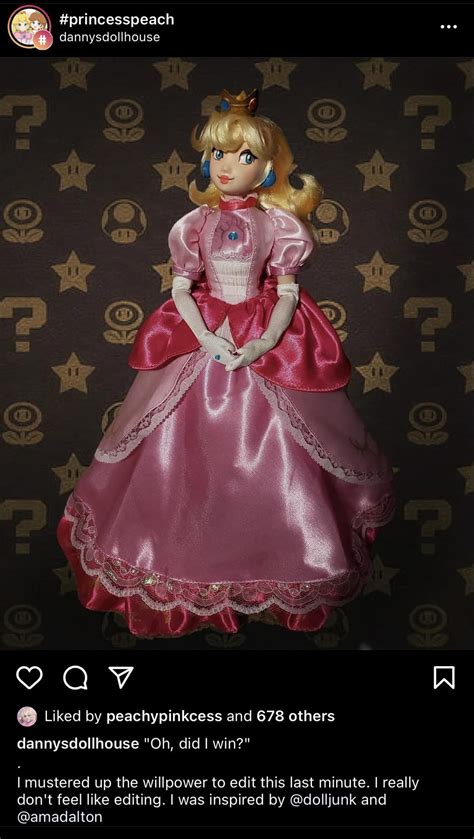 Princess Peach Doll R Mushroomkingdomwaifus