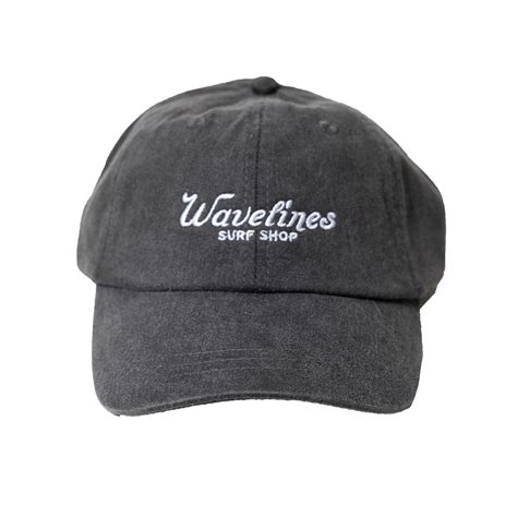Cursive Dad Hat Wavelines Surf Shop