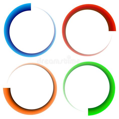 Circular Progress Indicator Buffer Pre Loader Shapes Circle P Stock Vector Illustration Of
