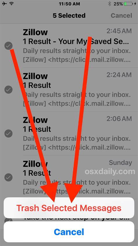 IOS How To Delete All Mail