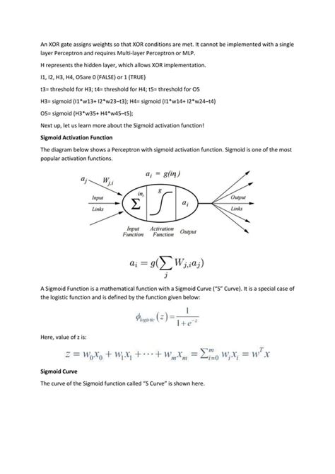 Perceptron Study Material With Xor Example Pdf