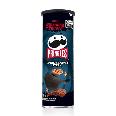 Pringles Batata Stranger Things Steak Carne Defumada Com Alho 100g