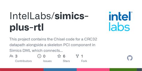 GitHub IntelLabs Simics Plus Rtl This Project Contains The Chisel Code For A CRC Datapath