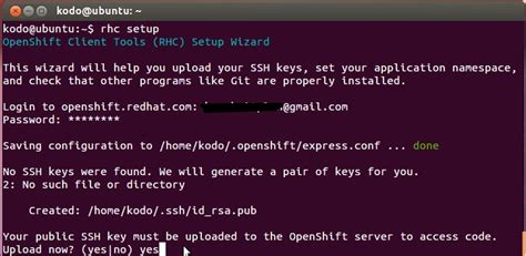 Openshift Rhc 安装后的第一次设定（setup指令） 程序员大本营