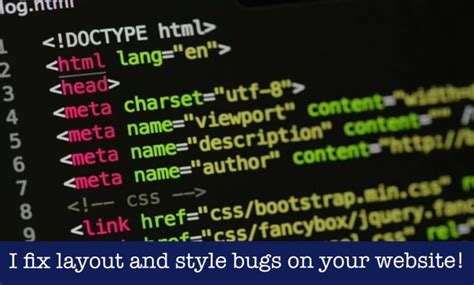 fix html and css bugs on your website by shadowspirit690 fiverr