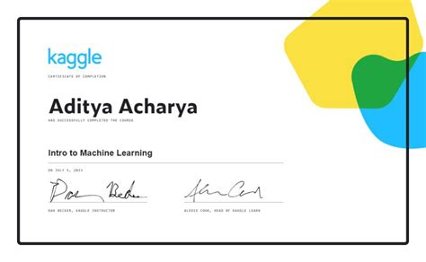 aditya acharya on linkedin i ve completed the intro to machine