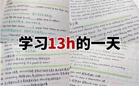 Xiii 学习13h的一天 超燃 动力向 上帝视角 SA study with me 高三生 延时学习 言蹊不是7 言蹊不是7 哔哩哔哩视频